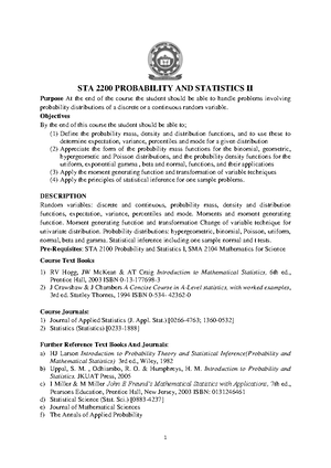 Cluster Sampling 3 STA410 - Mathematical Statistics - Studocu