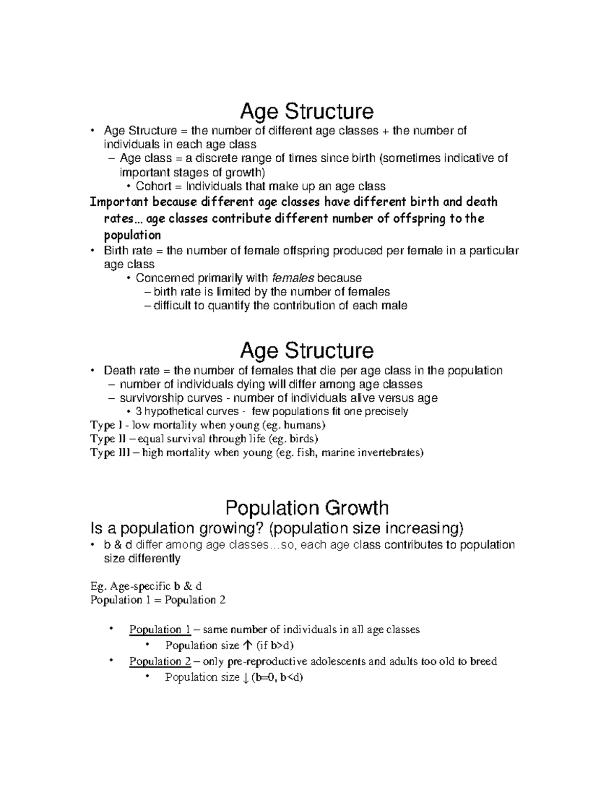 Lecture 8 (complete) - Age-Genetic Pop. Structure (R2020) - Age ...