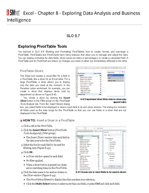 Excel Chapter 6 (complete) - Excel - Chapter 6 - Exploring the Function Library SLO 6. - Studocu
