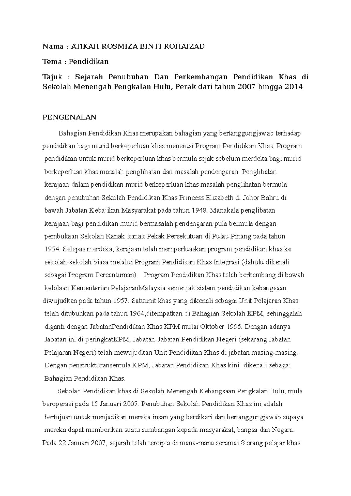 Mekza punya - bye - English - UiTM - Studocu