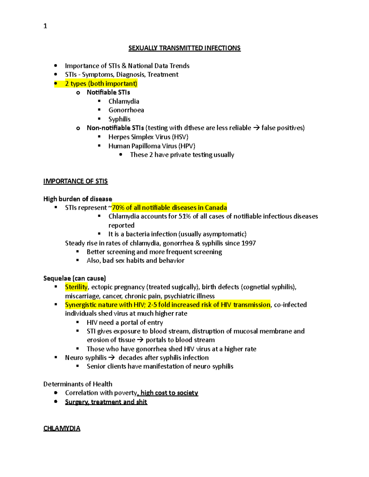 Sexually Transmitted Infections - SEXUALLY TRANSMITTED INFECTIONS ...