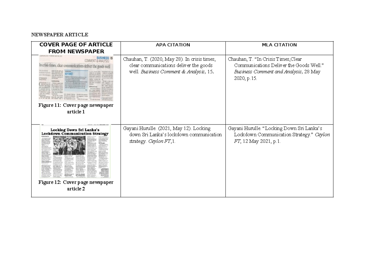 Newspaper Article - ............... - NEWSPAPER ARTICLE COVER PAGE OF ...