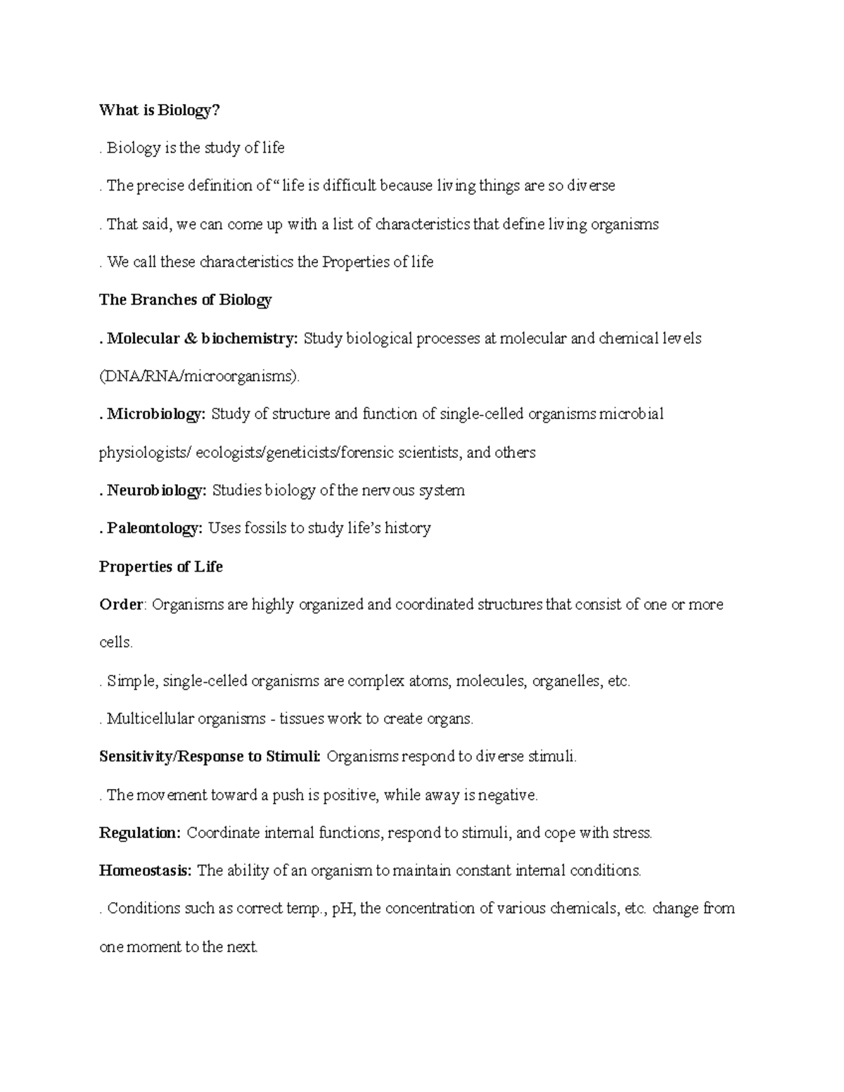 Introduction To Biology What Is Biology Biology Is The Study Of
