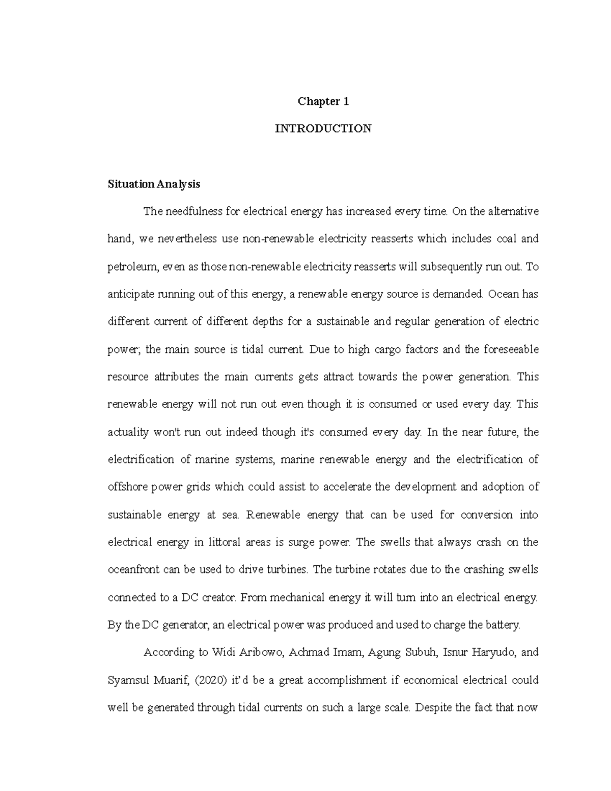 Chapter-1 and 2- Llarenas - Chapter 1 INTRODUCTION Situation Analysis ...