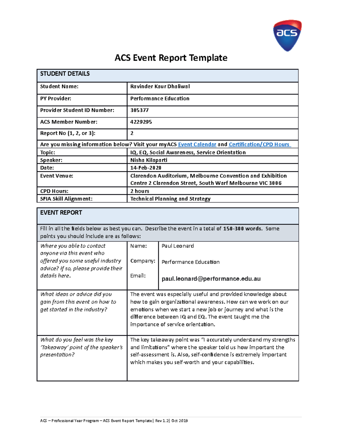 474653171-ACS-Event-Report-2-Ravinder-K-Dhaliwal - ACS Event Report ...