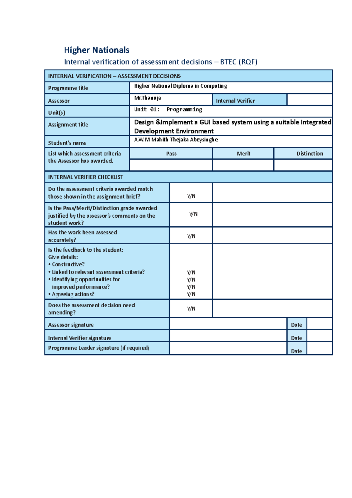 1150 1619622396900 Unit 01 Programming Assignment Reworded 2021 Higher Nationals Internal