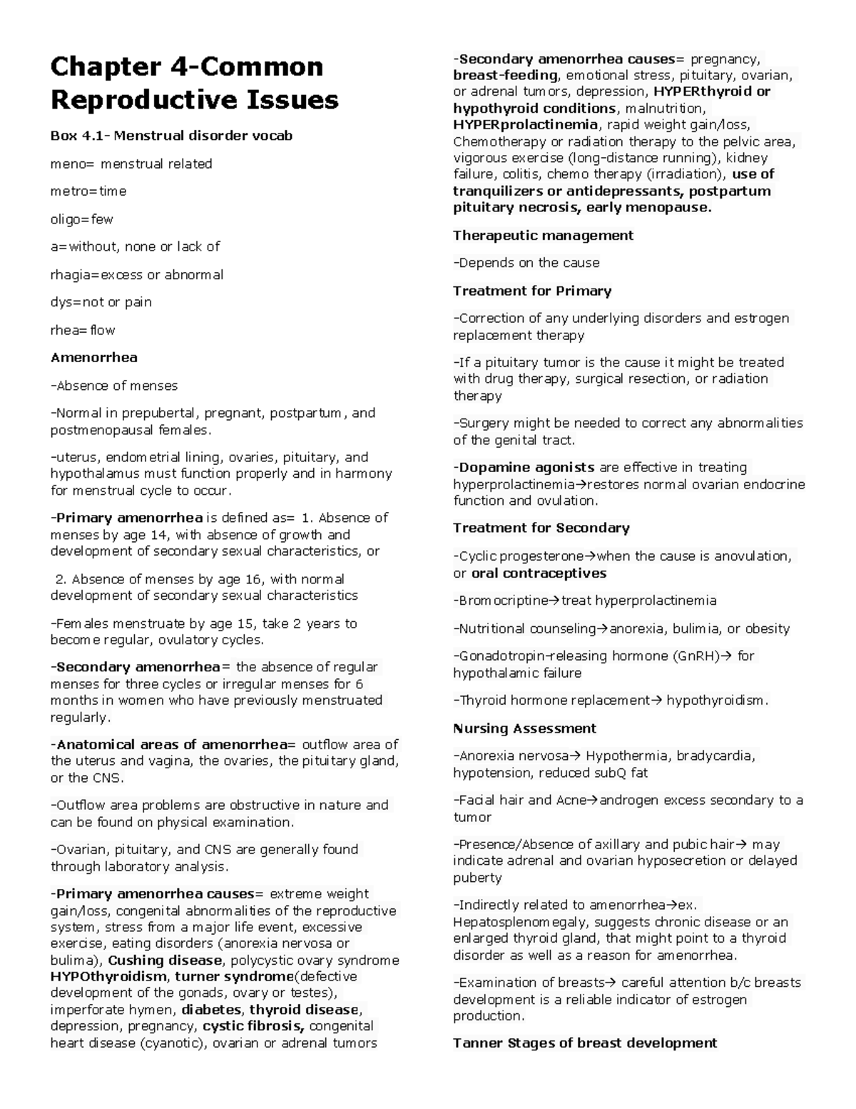 Ch 4 OB - This lecture is about reproductive issues in women - Chapter ...