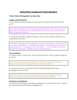 Mango Annotations - Geraldo No Last Name By Sandra Cisneros 1 She met ...