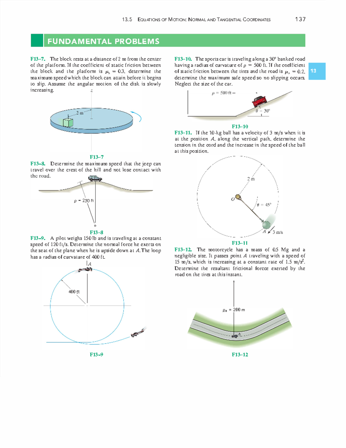 Equations OF Motion Normal AND Tangential Coordinates 1 4 - 1 3 ...