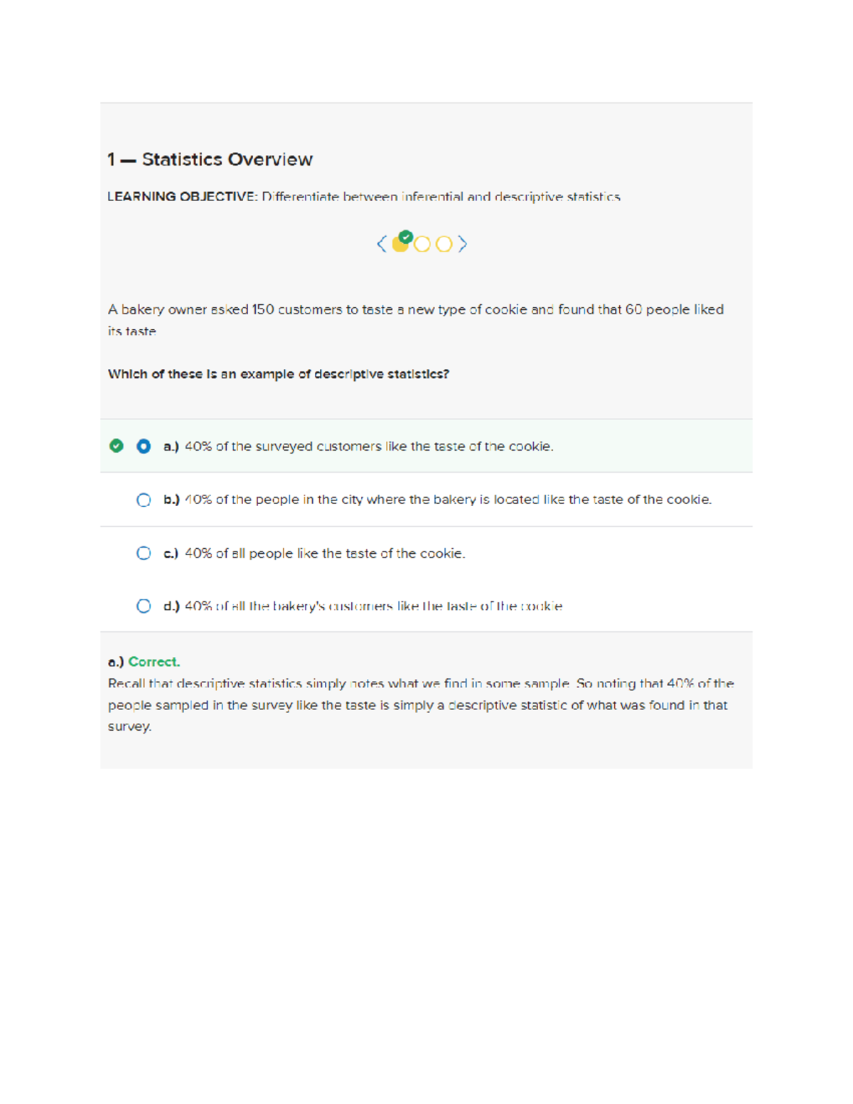 Challenge 1 - Introduction to Statistics - Unit 1 lecture notes and ...