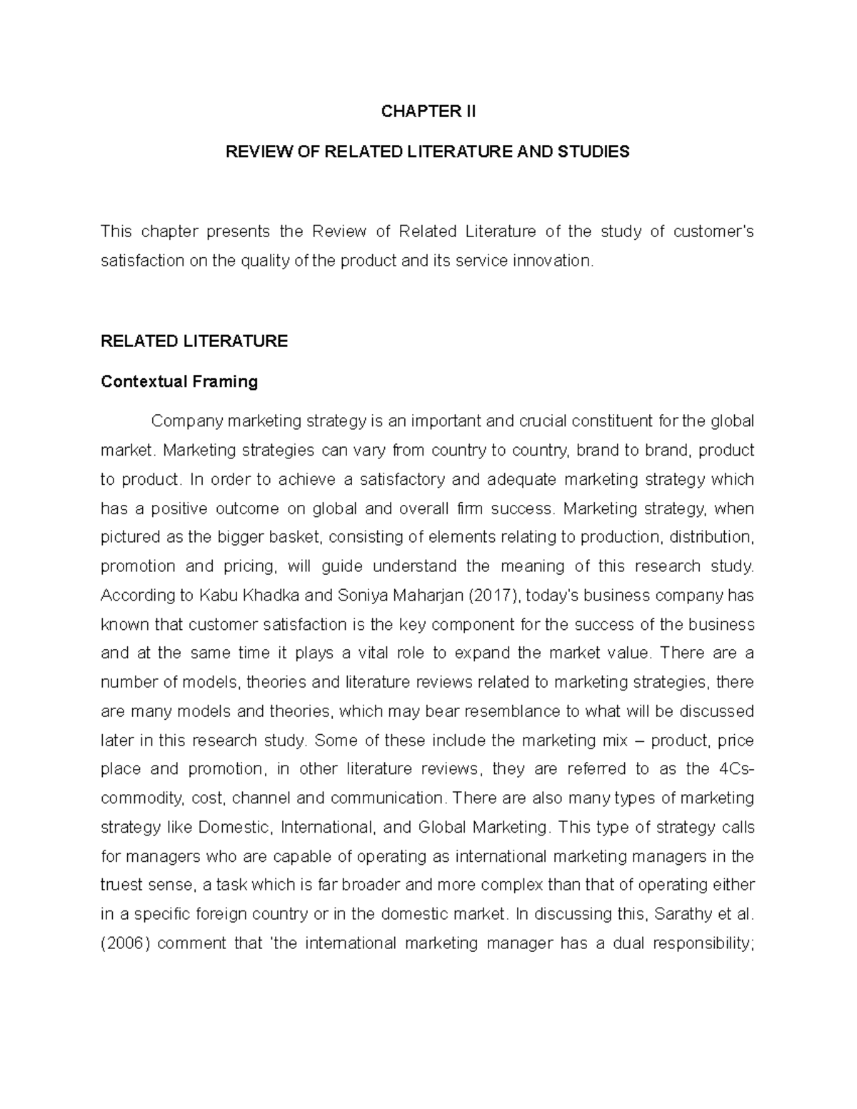 Chapter-II - LECTURES - CHAPTER II REVIEW OF RELATED LITERATURE AND ...