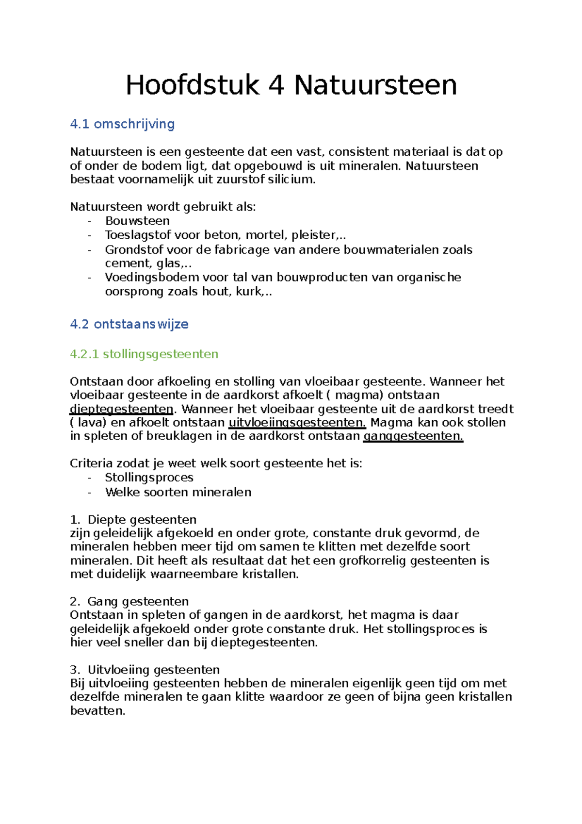 Hoofdstuk-4-Natuursteen - Hoofdstuk 4 Natuursteen 4 omschrijving ...