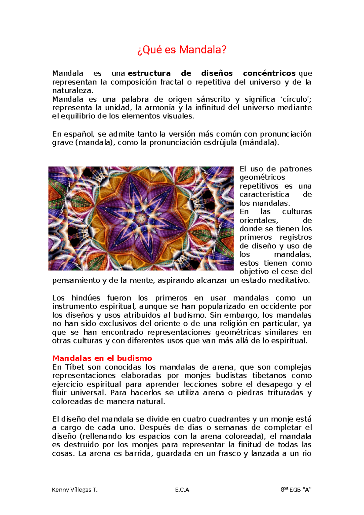 Qué es Mandala - ¿Qué es Mandala? Mandala es una estructura de diseños ...