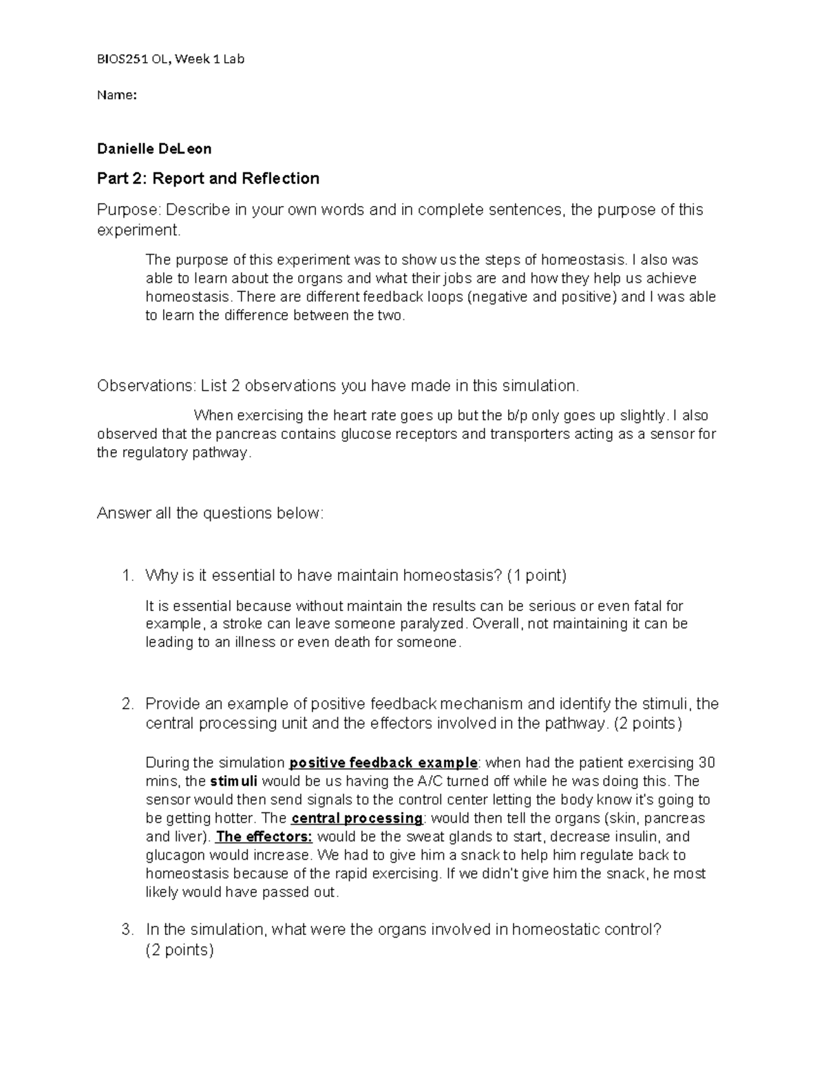 Lab Part 2 Week 1 Lab Online Week 1 Part 2 Name Danielle Deleon Part 2 Report And