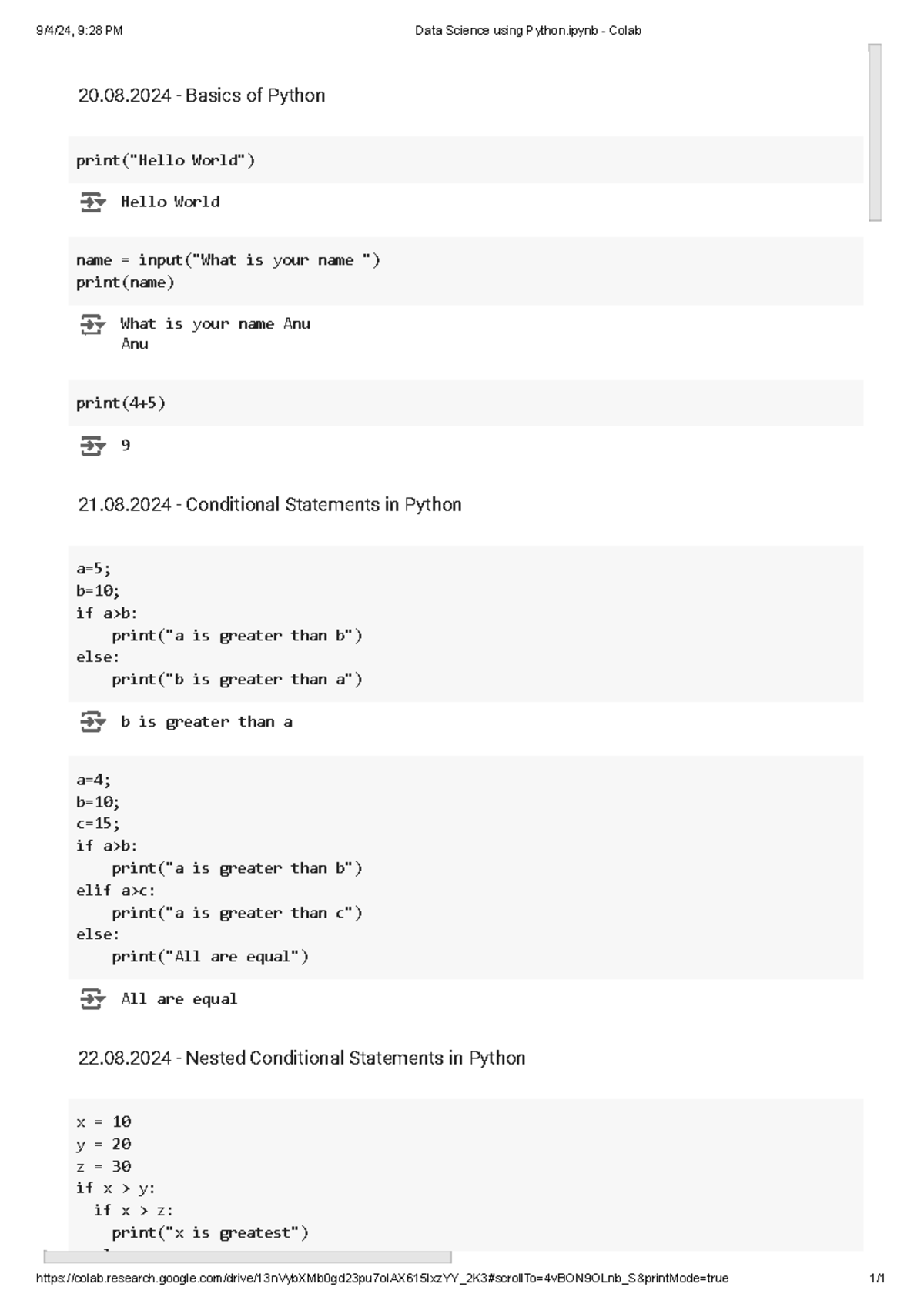 1 - Python Basics for College Students - 20.08 - Basics of Python print ...