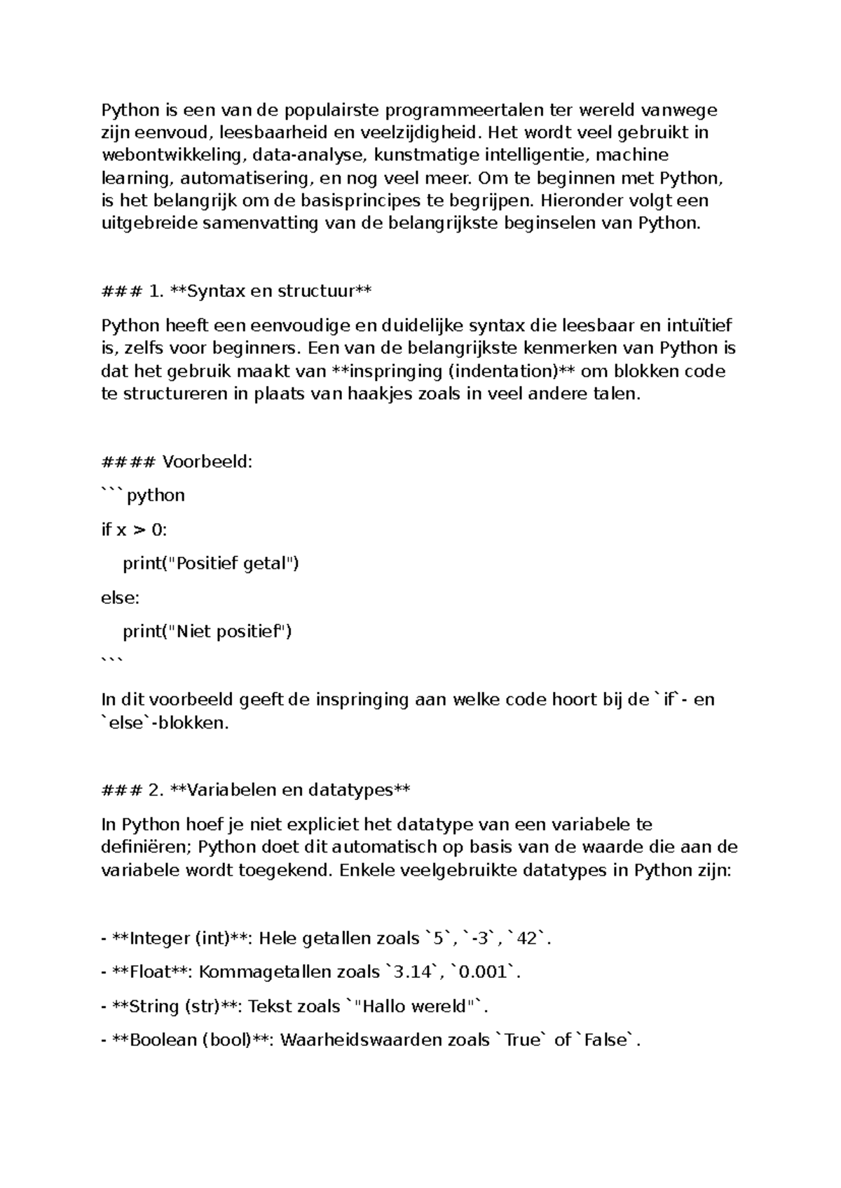 Python is een van de populairste programmeertalen ter wereld vanwege ...