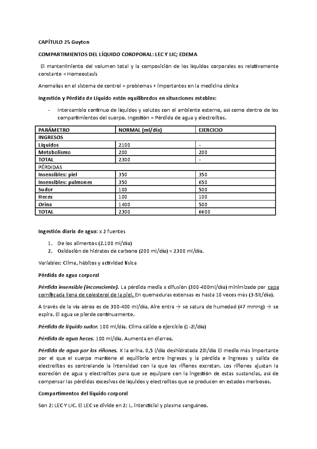 1 Resumen Capítulo 25 Guyton - FISIOLOGIA - UCUENCA - Studocu