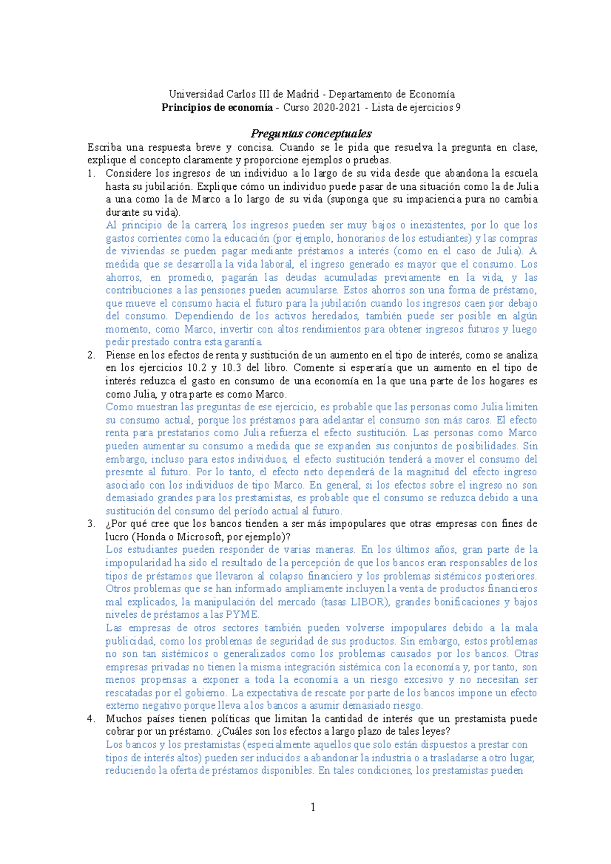 Principles Problem Set 9 Sol 20-21 v2 Esp - Universidad Carlos III de Madrid - Departamento de ...