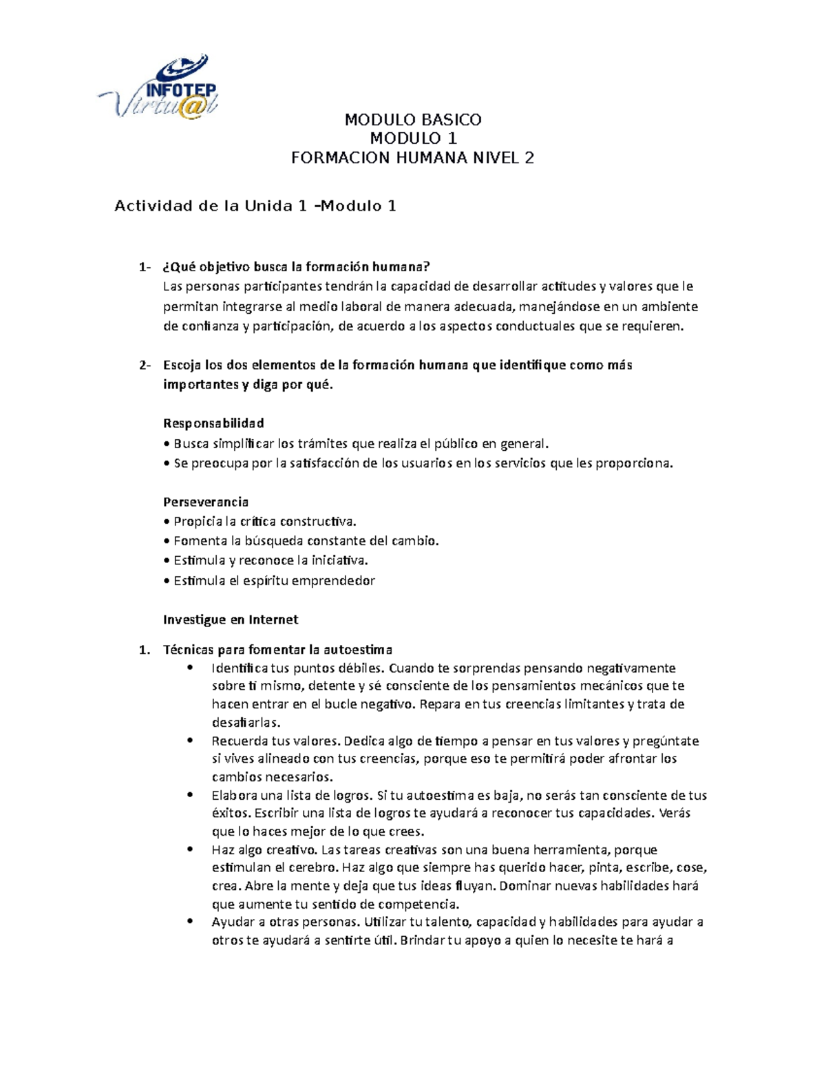 Actividad 1 Modulo Inicial Formacion Humana (10) - MODULO BASICO MODULO ...