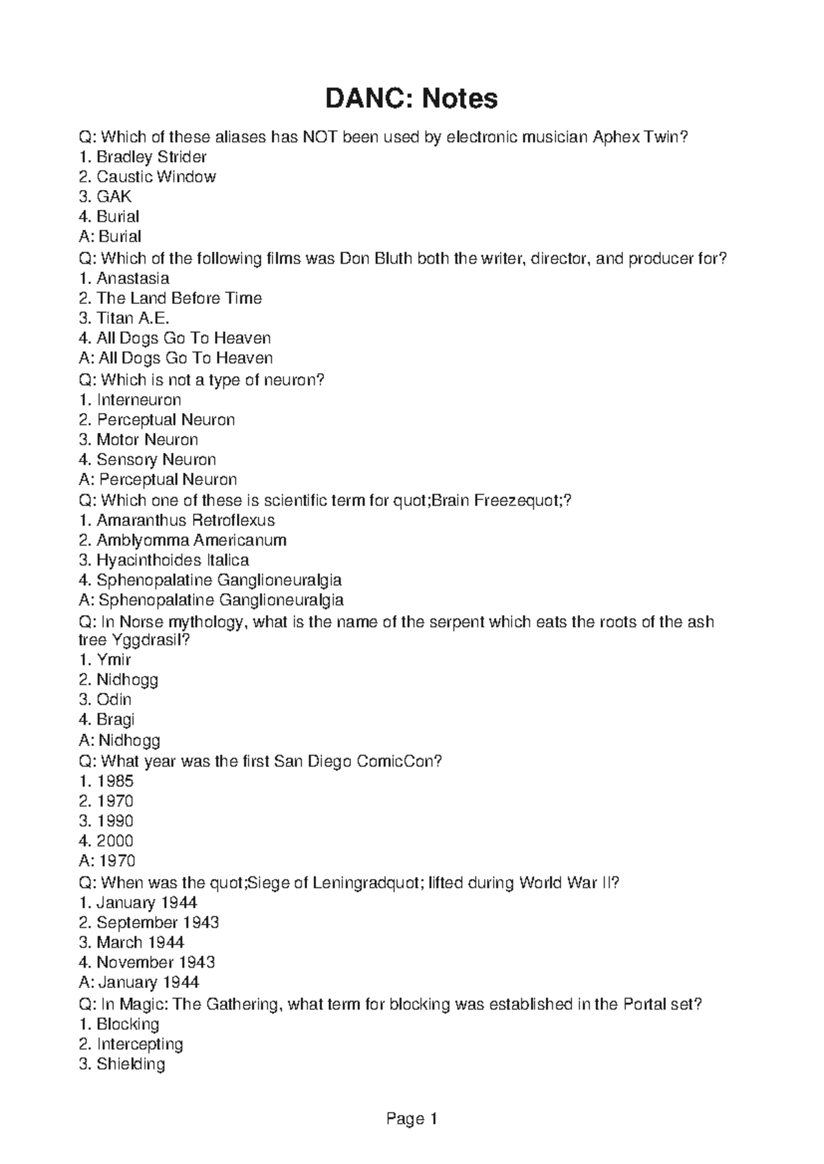 DANC224 HW 10 - DANC: Notes Q: Which of these aliases has NOT been used ...
