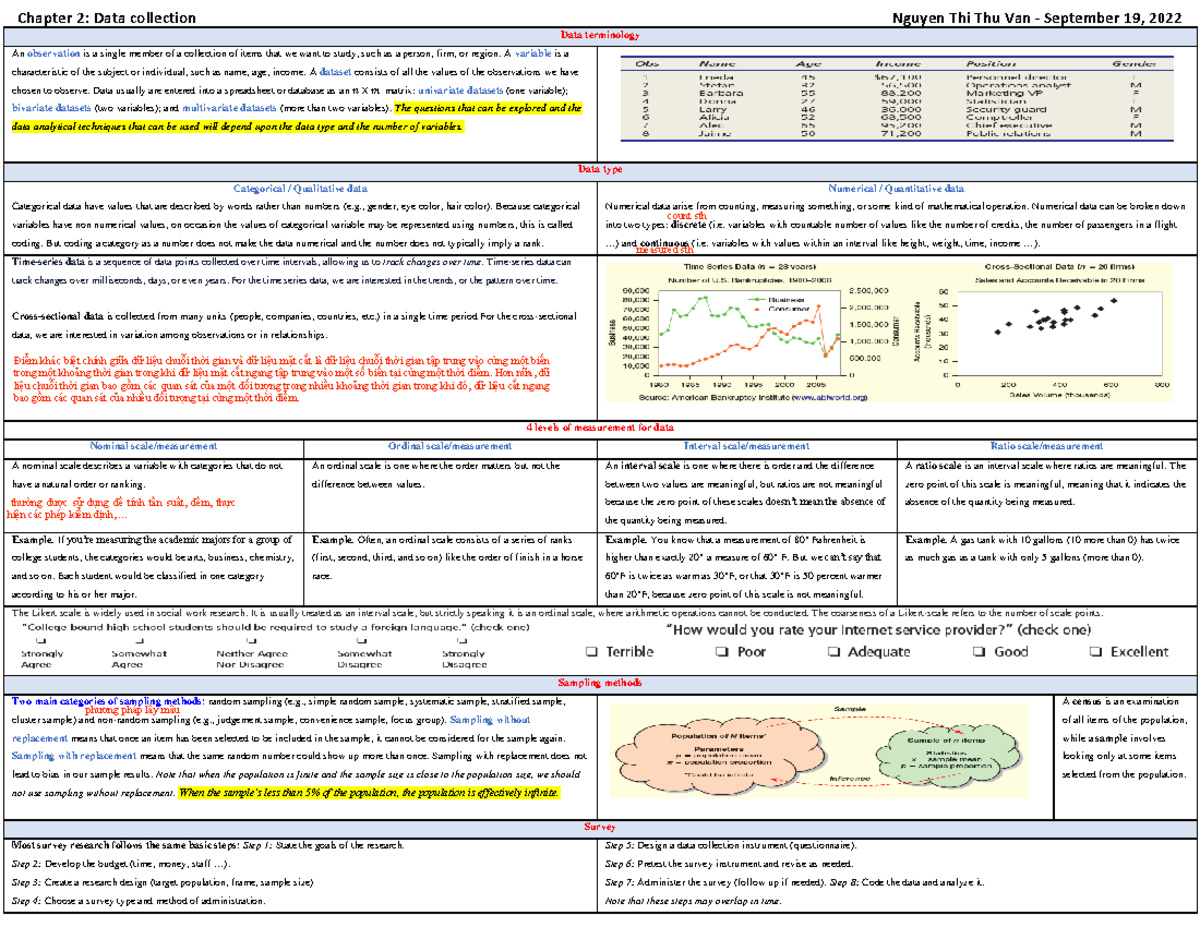Topic - chapter 2 - Data collection - Chapter 2: Data collection Nguyen ...