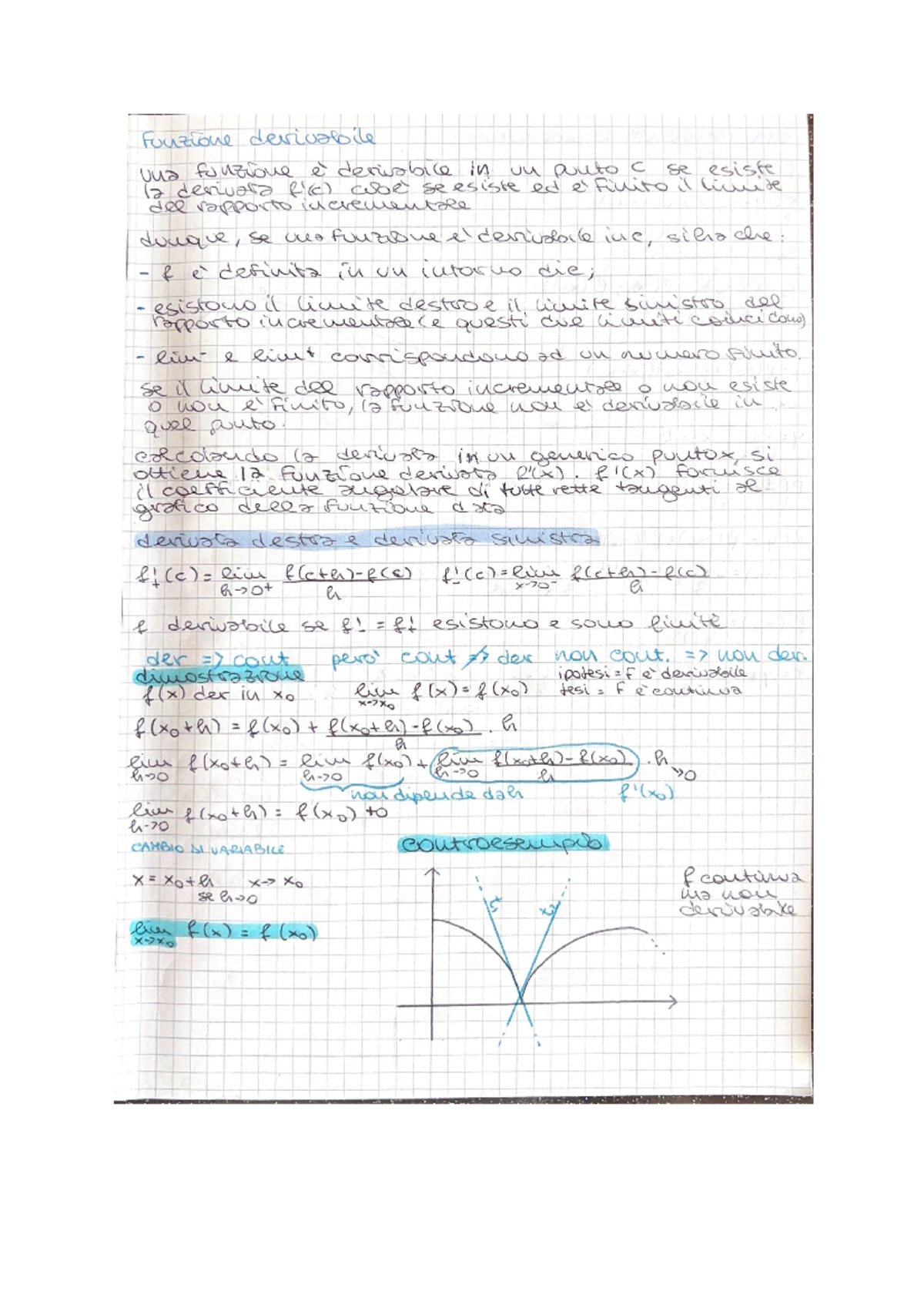 Funzione derivabile e retta tangente ad una curva - Matematica ...