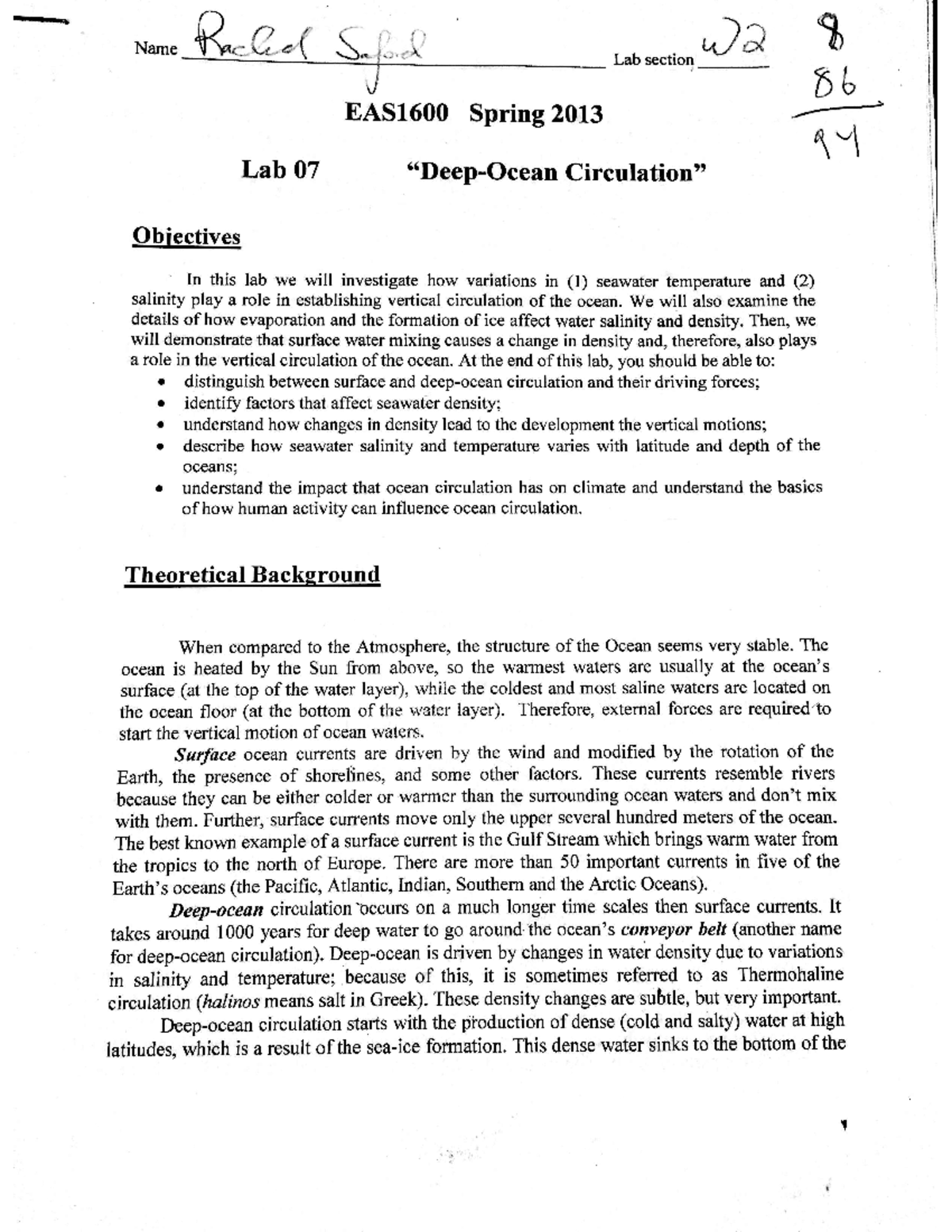 Lab 7 - Exam Solutions - EAS 1600 - Studocu