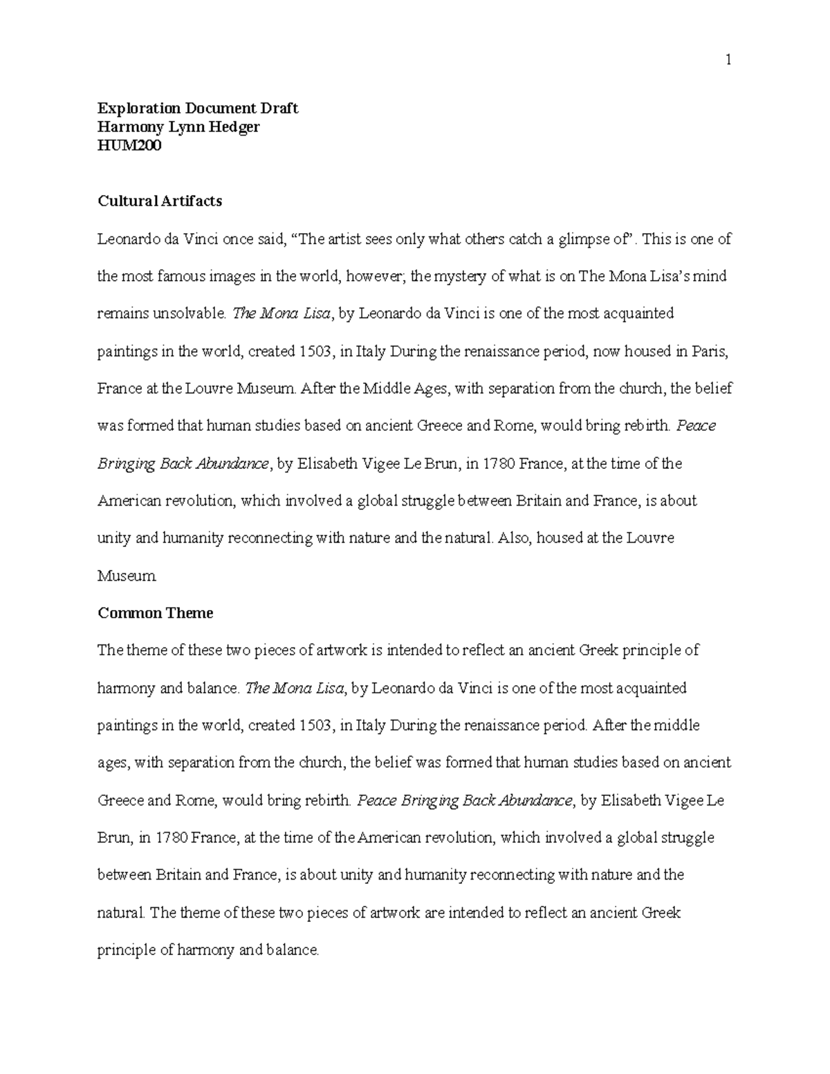 Exploration Document Draft - Exploration Document Draft Harmony Lynn ...