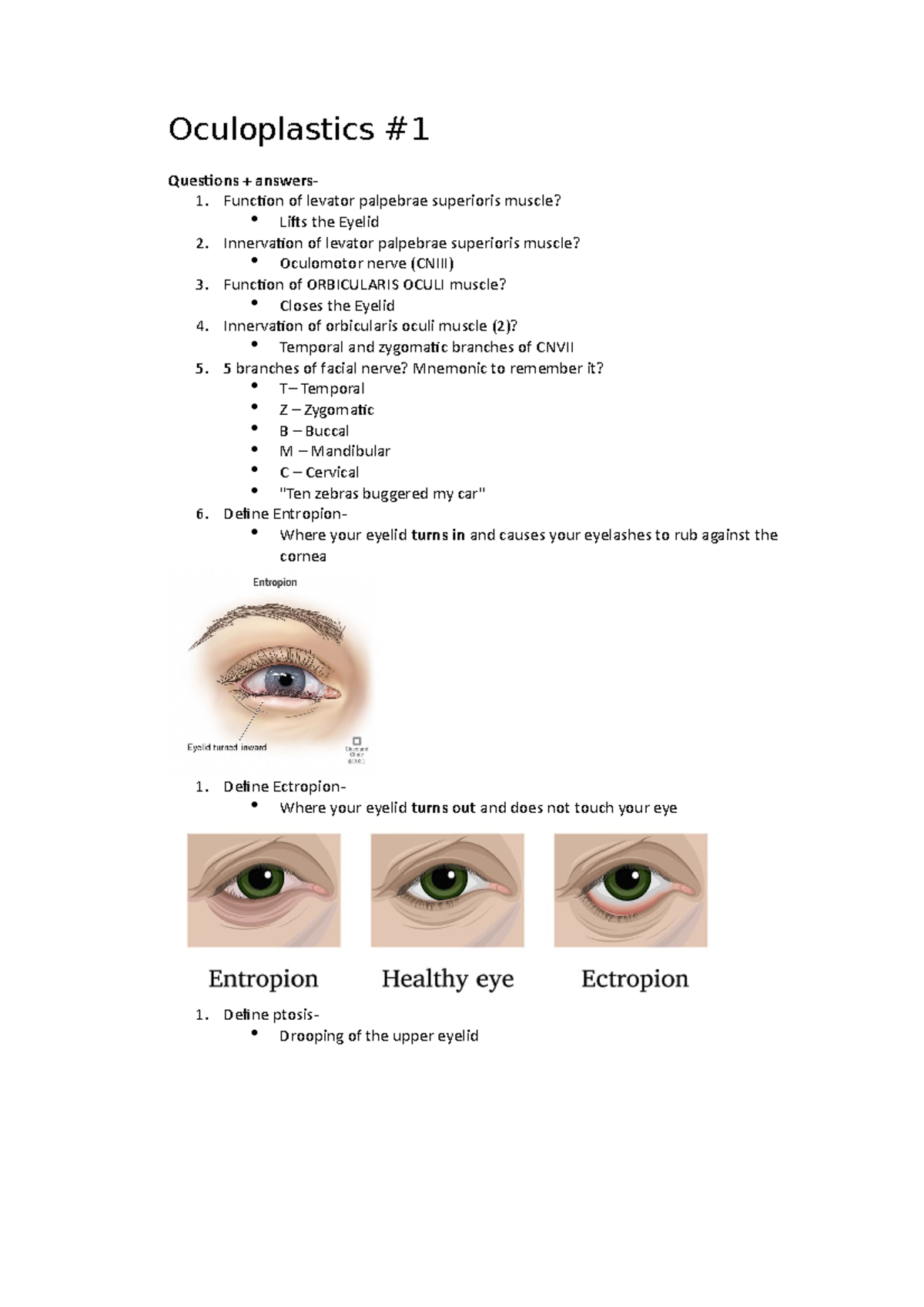 Oculoplastics #1 - Clinical science 3- Opthalmology - Oculoplastics ...