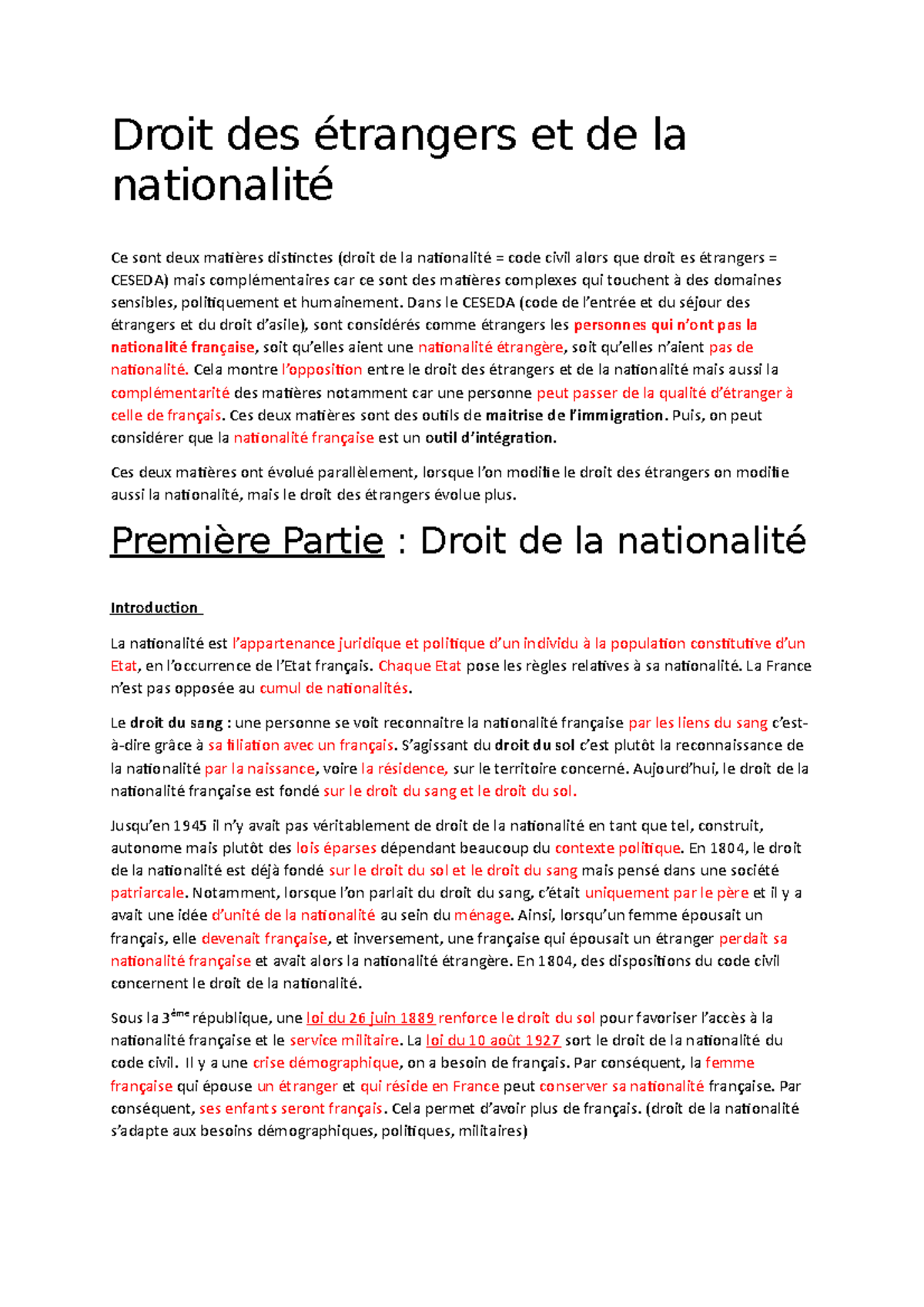 Droit des étrangers - Dans le CESEDA (code de l’entrée et du séjour des ...
