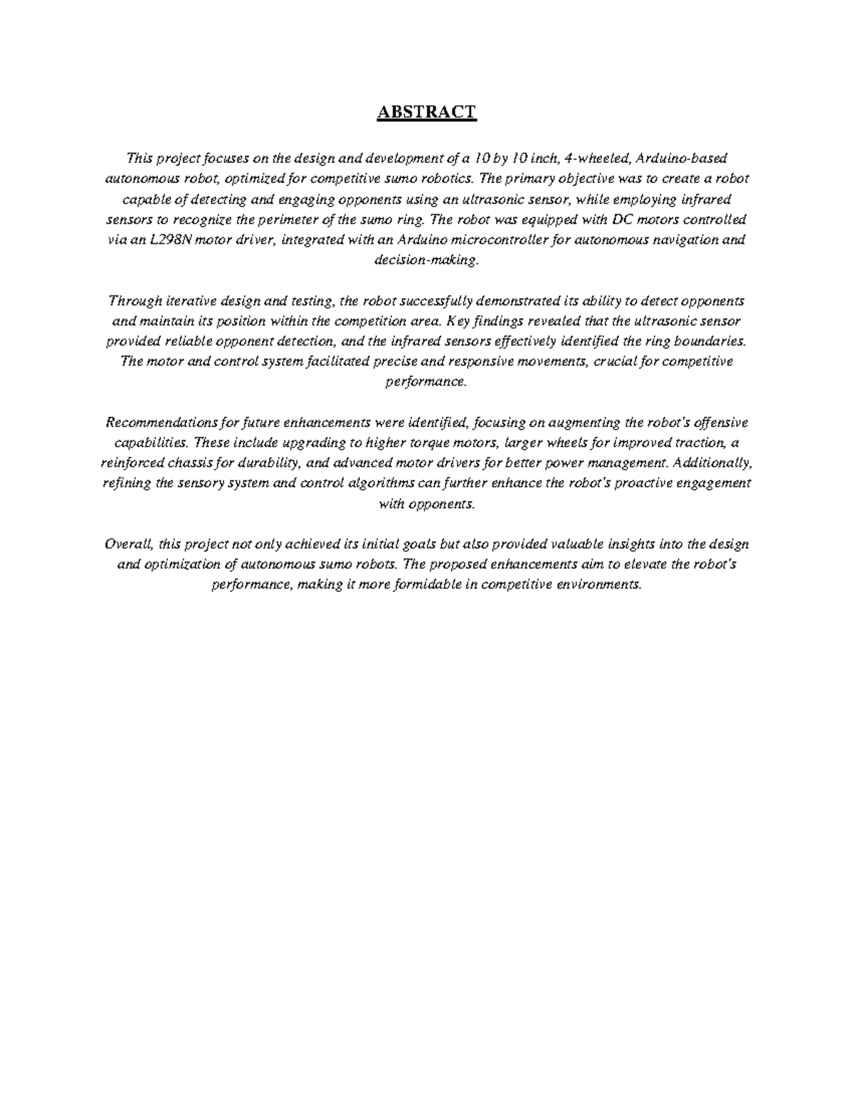 LCSL01E Project Paper - ABSTRACT This project focuses on the design and ...