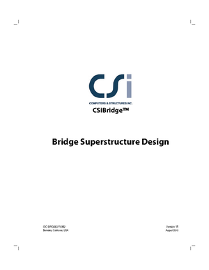 Pdfcoffee - Articulo de puentes - Introduction to CSiBridge CSiBridge ...