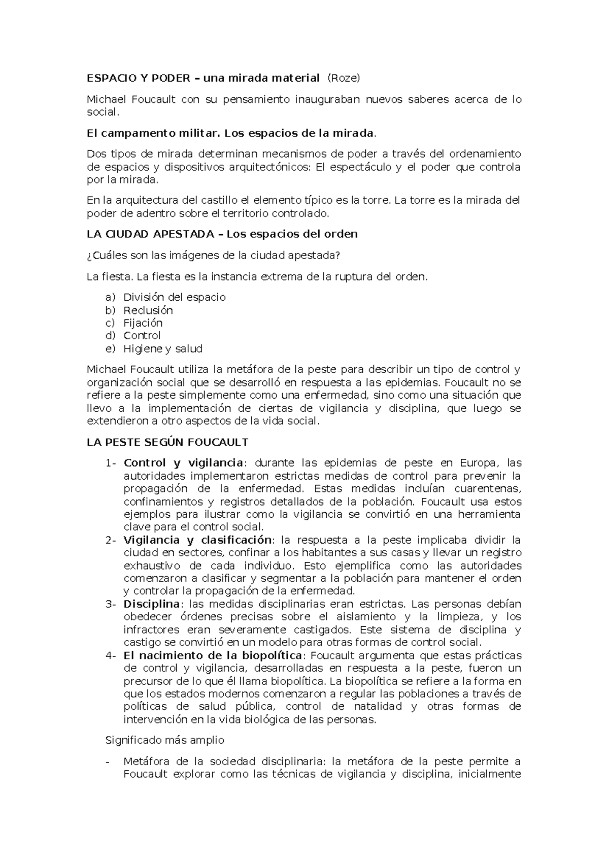 Fundamentos 2DO Parcial Resumen - ESPACIO Y PODER – una mirada material ...