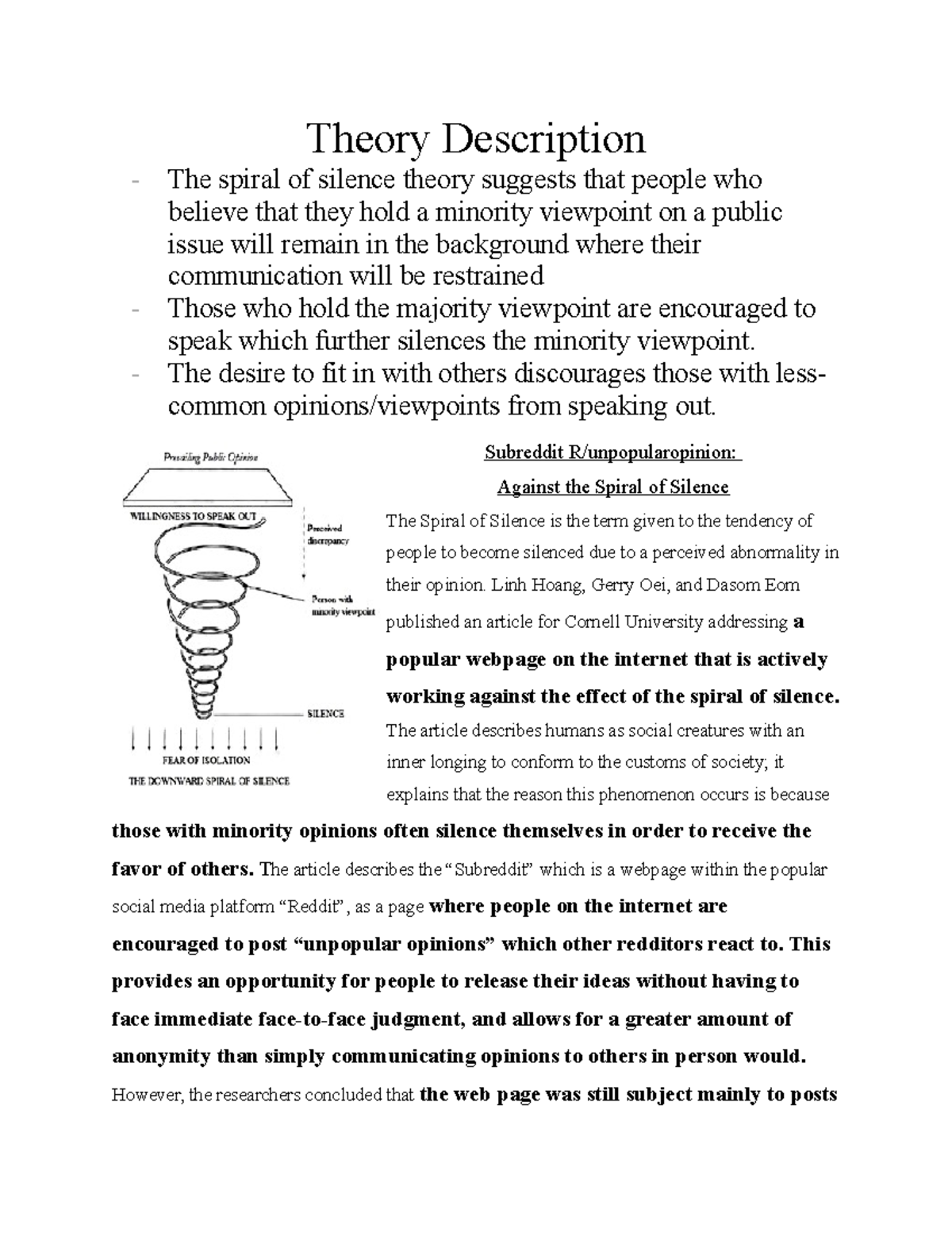 Theory Information and Article - Theory Description - The spiral of ...
