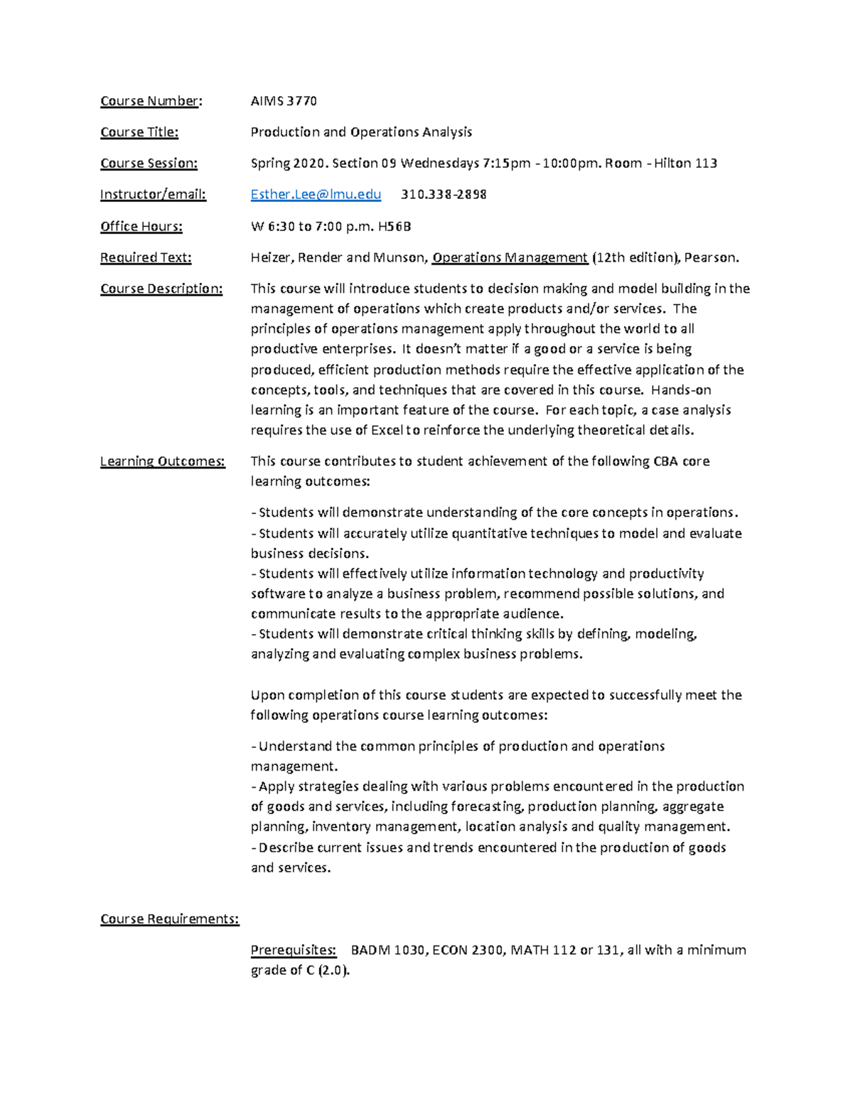 Syllabus AIMS 3770 09 - Warning: TT: undefined function: 32 Warning: TT: undefined function: 32 ...