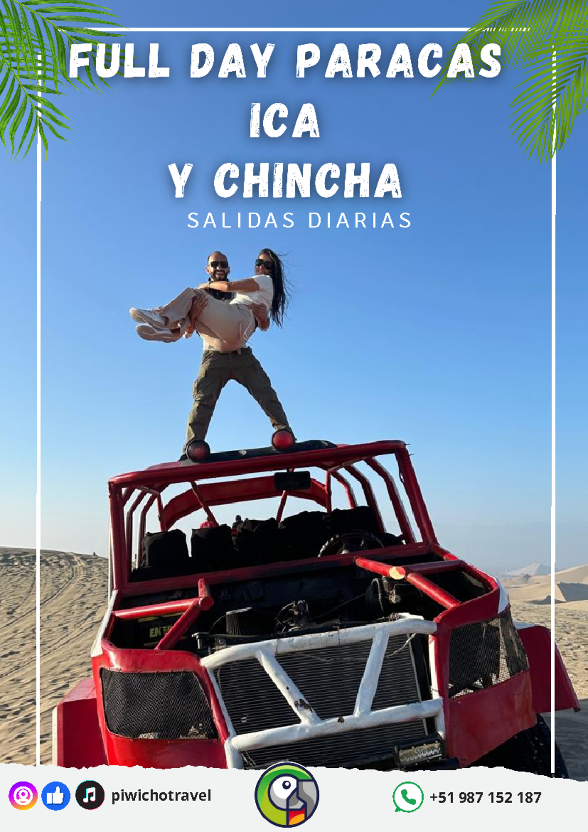 FULL DAY Paracas ICA Chincha Piwicho Travel - S A L I D A S D I A R I A ...