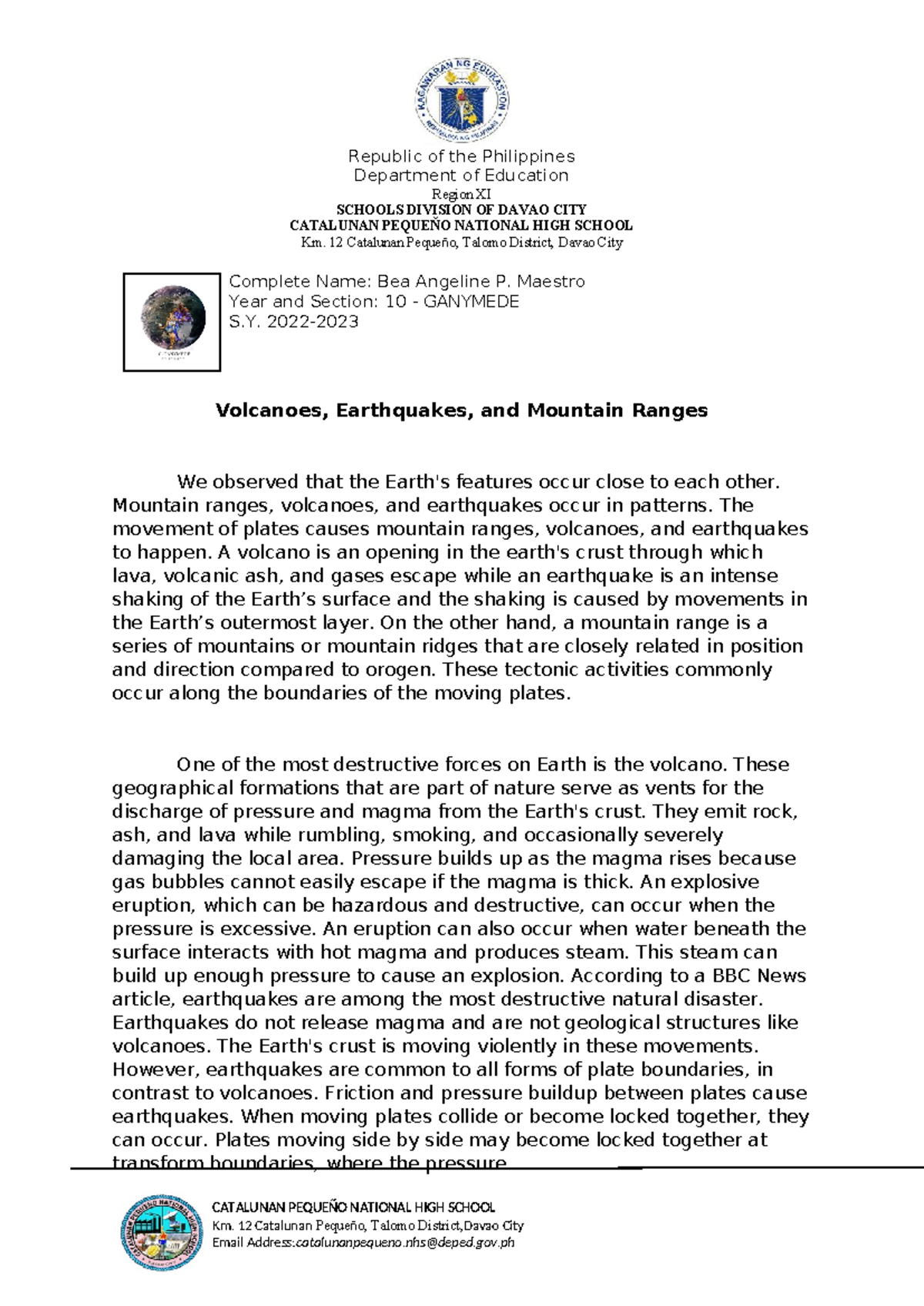 Research- Paper Module-1- Science-10 - Republic of the Philippines ...