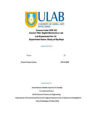DC Lab Exp 1(Familiarizing with the basic DC circuit terms & concepts. Introduction to ...