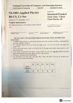 Assignment 2 - NATIONAL UNIVERSITY OF COMPUTER & EMERGING SCIENCES ...