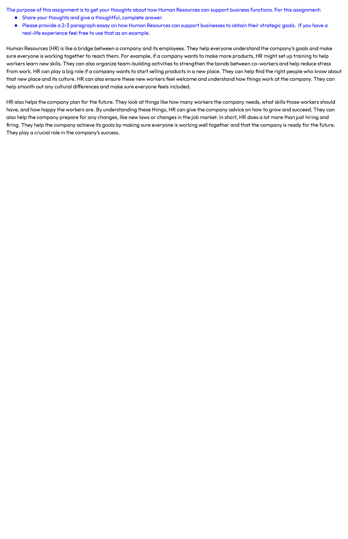 Week One Assignment - JUST HOMEWORK - The purpose of this assignment is to get your thoughts ...