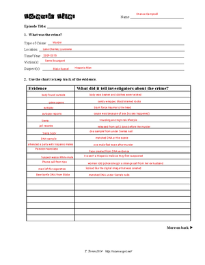 Blood Spatter Web Quest - © The Trendy Science Teacher Blood Spatter ...
