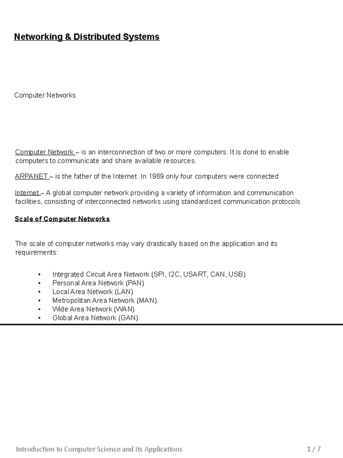 Networking And Distributed Systems Networking And Distributed Systems