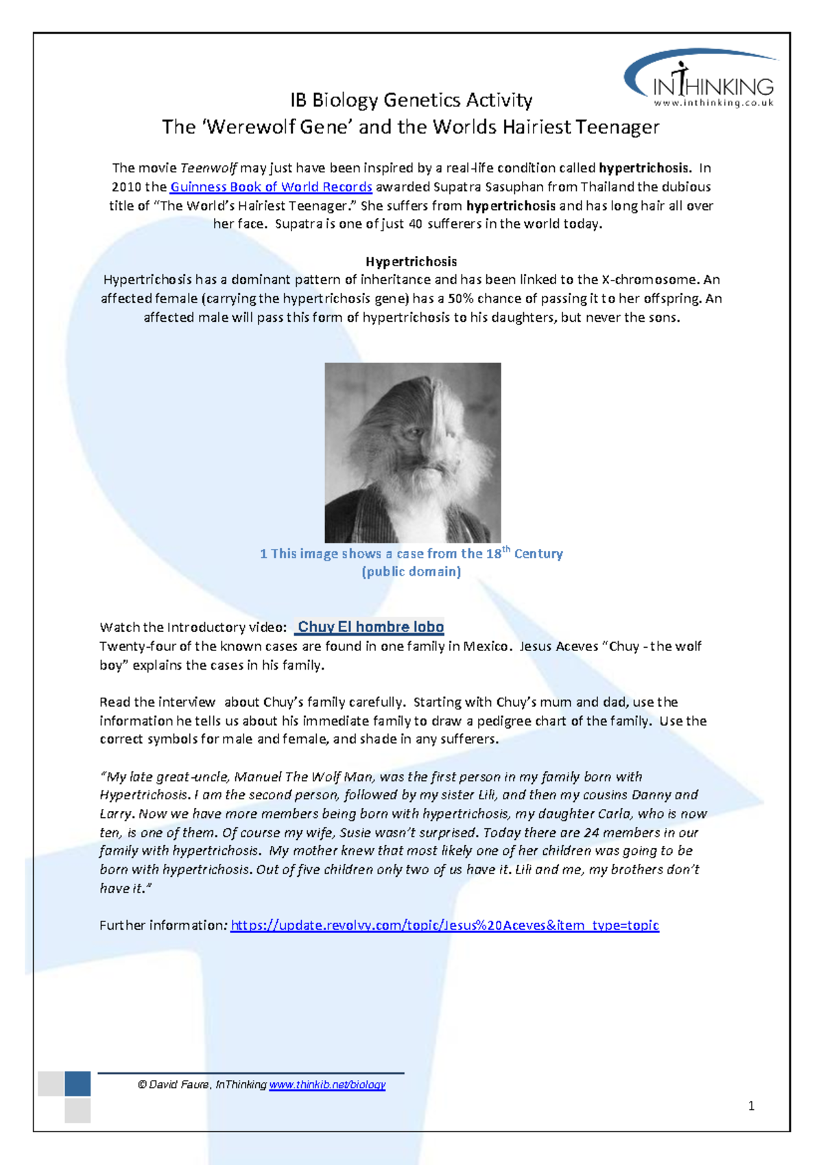 The worlds hairiest teenager - The ‘Werewolf Gene’ and the Worlds ...