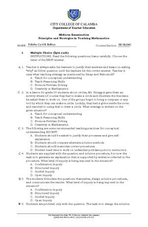 Math 9 Q4 - Dlp - DETAILED LESSON PLANS IN MATHEMATICS 9 (Fourth ...