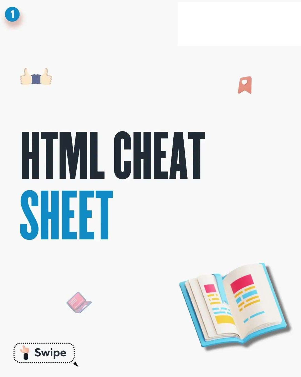 HTML cheatsheet - 1 HTML CHEAT SHEET Swipe 02 Basic HTML Structure ...