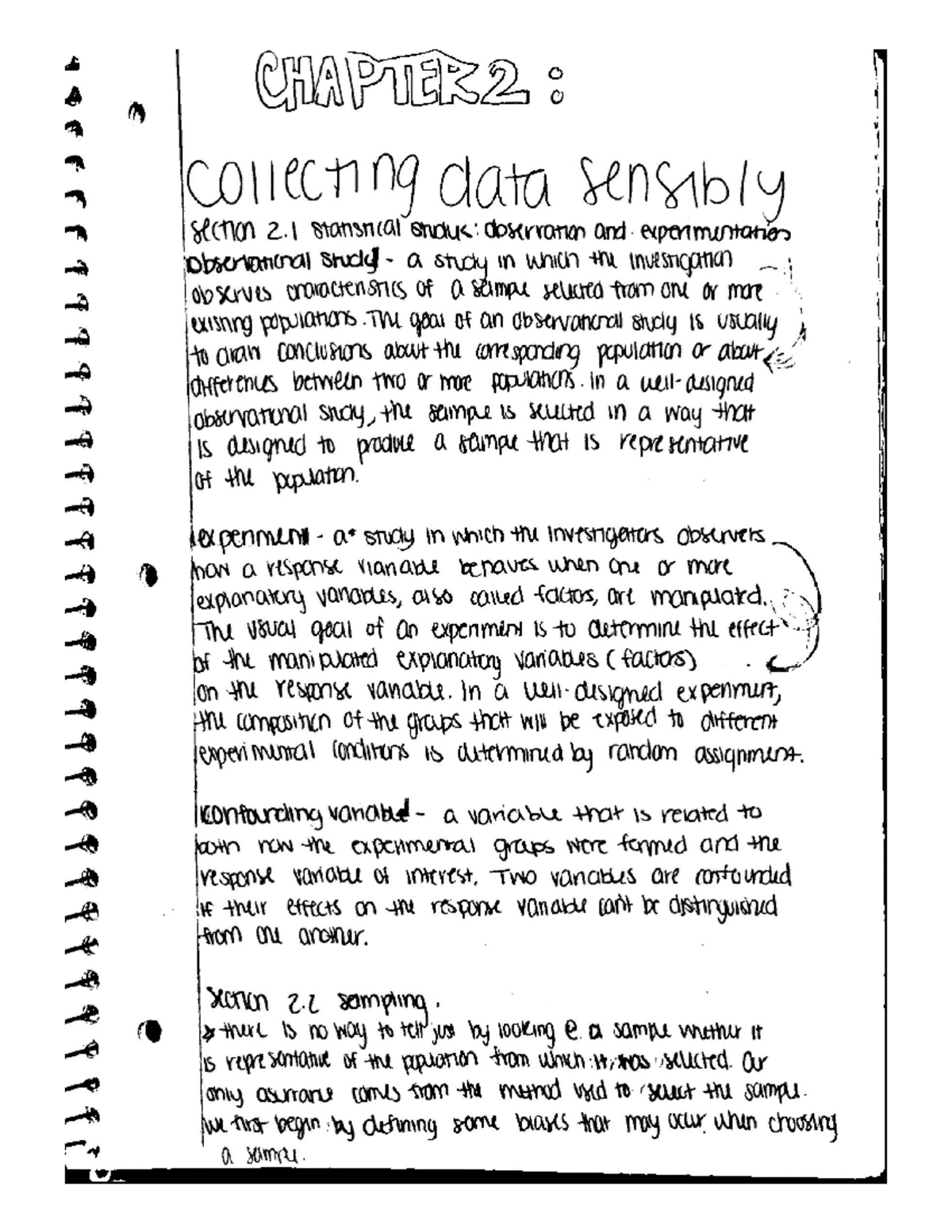 Stats chapter 2 - collecting data sensibly - MAT 108 - Studocu