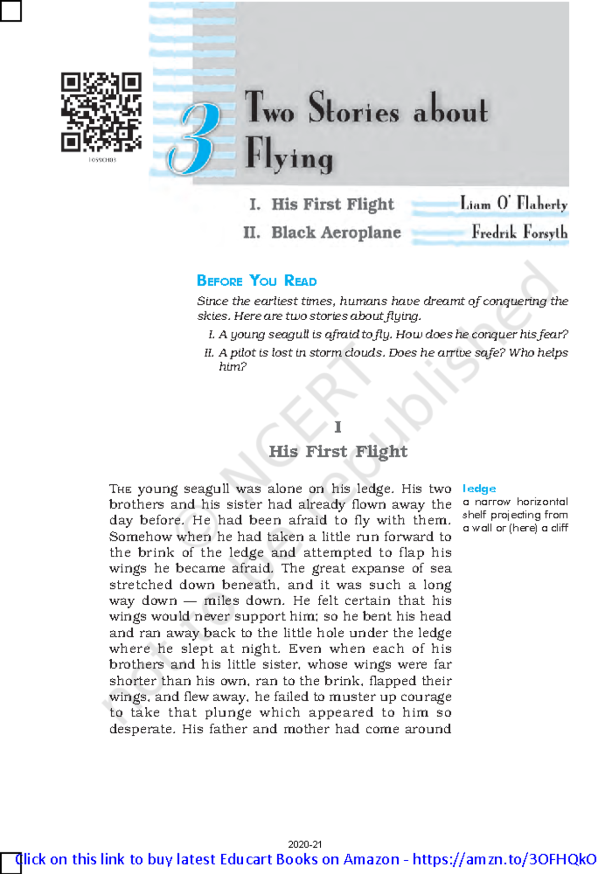 Ch 3- Two Stories About Flying - BEFORE YOU READ Since the earliest ...