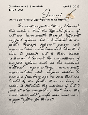 ARTS Alice Guillermo Module - ALICE GUILLERMO: REPRESENTATIONAL ART IN ...