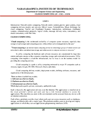 Unit-3 Cloud Resource Virtualization - Unit- Cloud Resource ...
