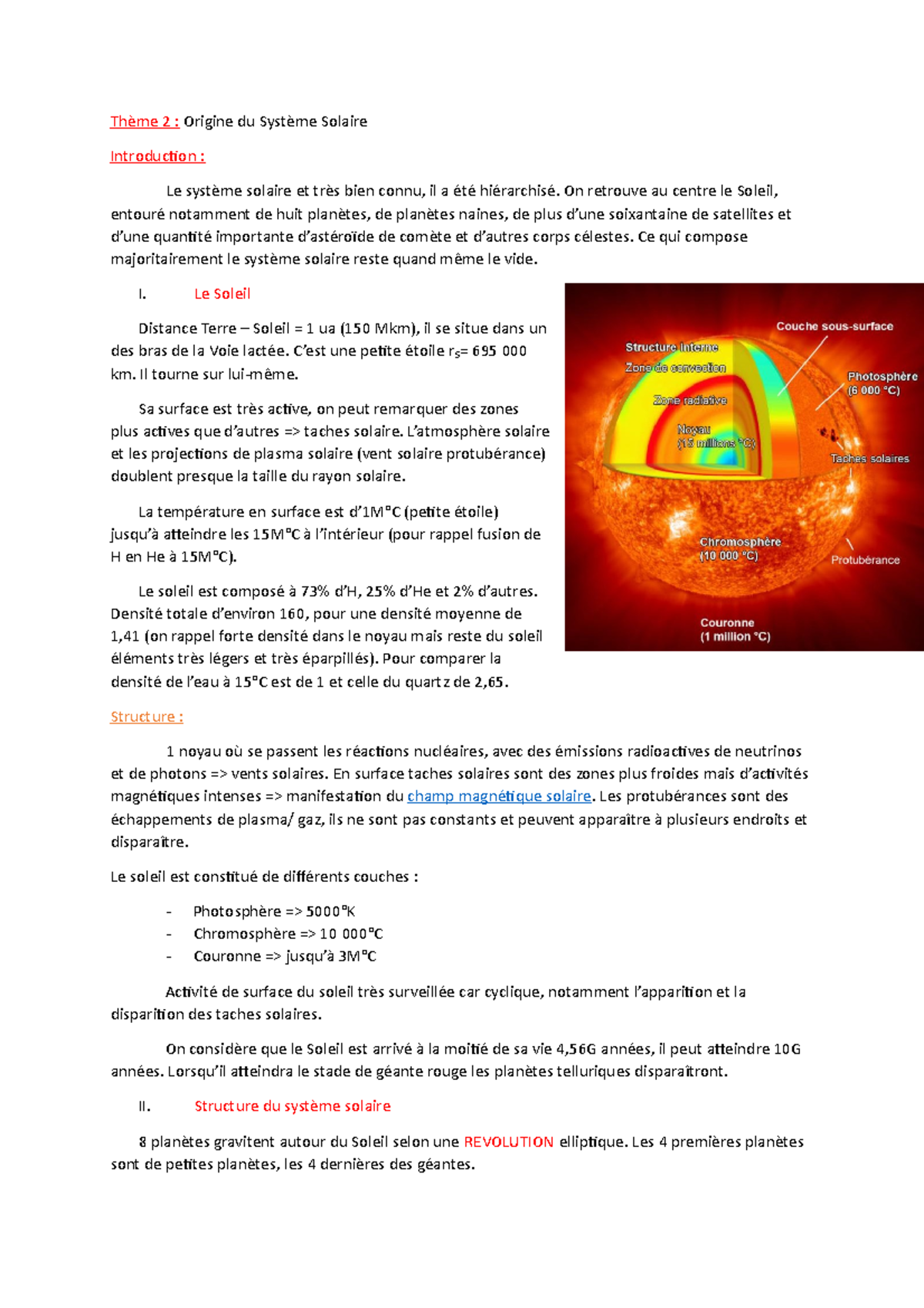 Origine du système solaire - Thème 2 : Origine du Système Solaire ...